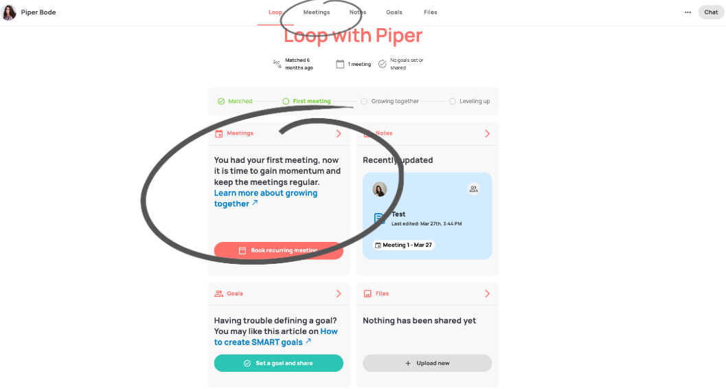 How to schedule a meeting – Mentorloop