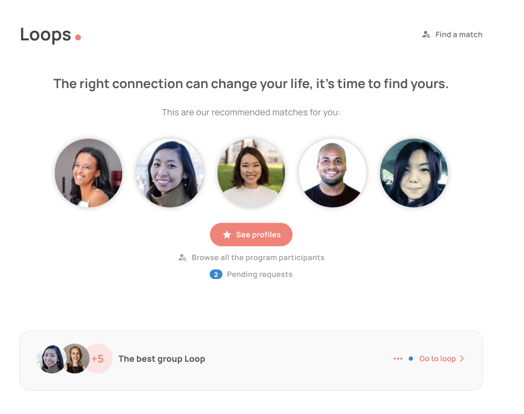 Finding a match on Mentorloop – Mentorloop