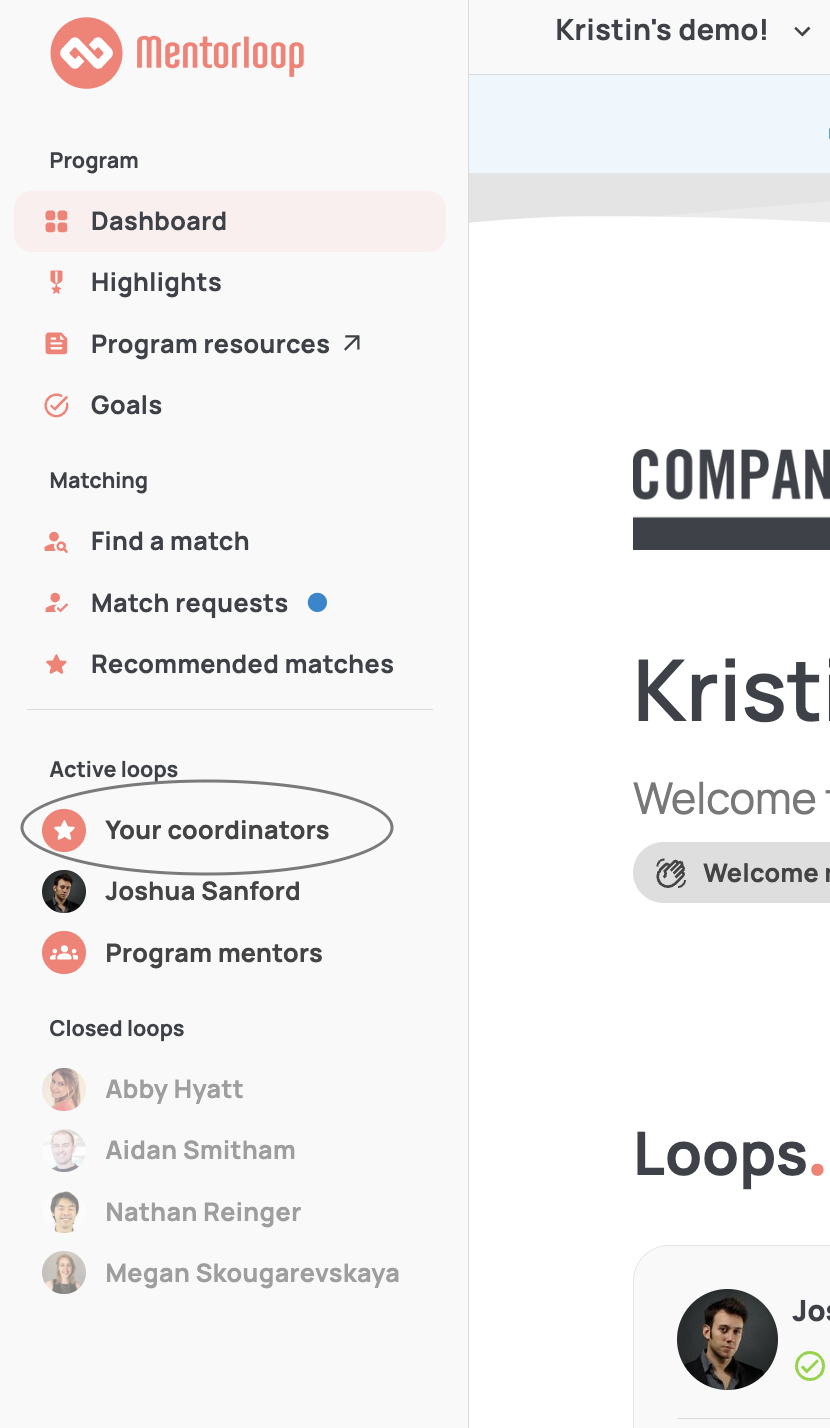 Finding a match on Mentorloop – Mentorloop